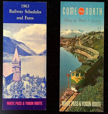 White Pass & Yukon Route 1963 and 1966 Schedules/Fares | eBay