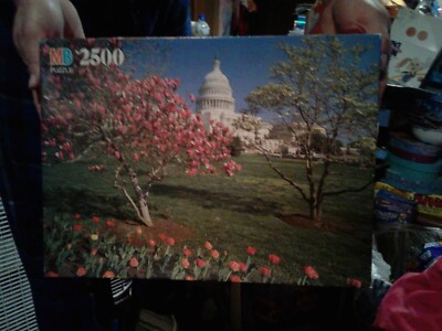 1992 Vintage Milton Bradley GRAND 2500 piece puzzle- U.S.CAPITOL SEALED ...