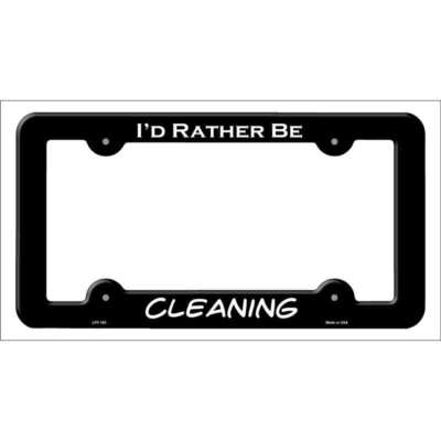 Cleaning Novelty Metal License Plate Frame LPF-183 | eBay