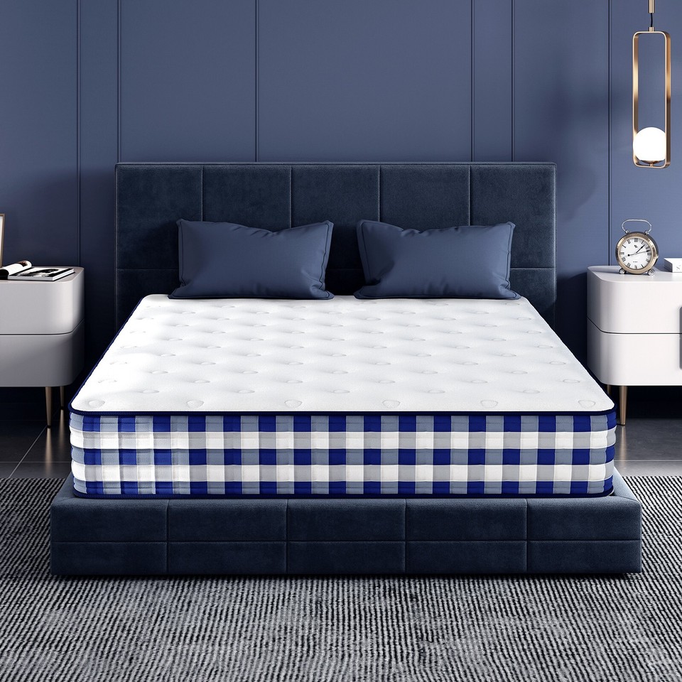 10"12"14" Hybrid Spring Mattress Twin Full Queen King Size Memory Foam ...