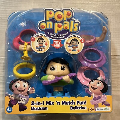 NEW! Pop on Pals 2 in 1 Musician & Ballerina Dancer Mix & Match Toddler ...