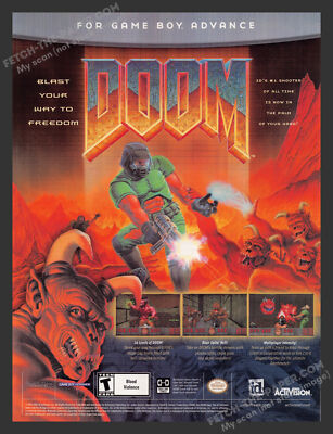2000s Doom Print Advertisement Video Game Ad 2002 | eBay