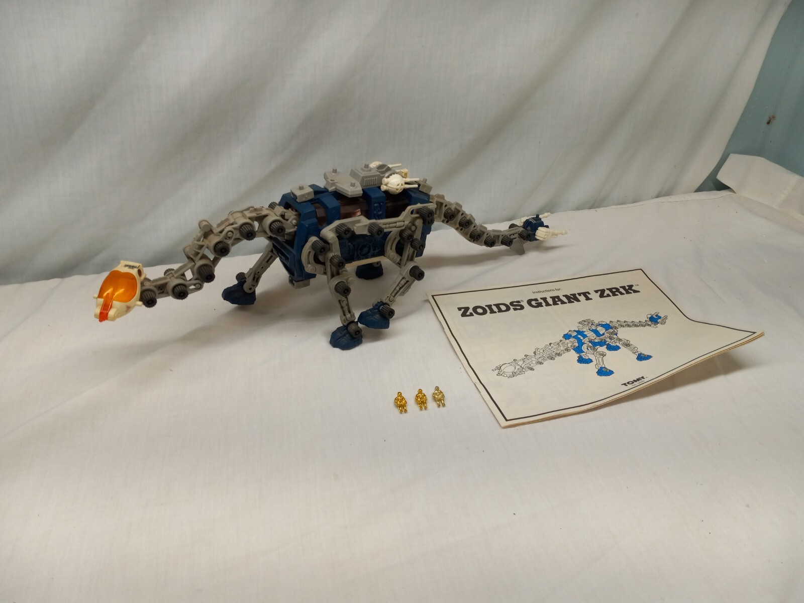 1983 Tomy Toys Zoids Giant ZRK Near Complete w/ Instructions 3 Pilots ...