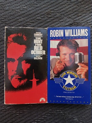 The Hunt For Red October VHS & Good Morning Vietnam VHS Lot Of 2 | eBay