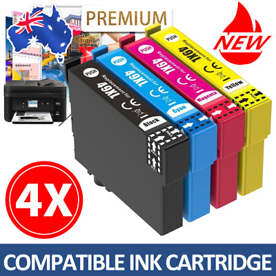 4X Compatible 49 49XL Ink Cartridge For Epson XP-2205 XP-4205 XP2205 ...