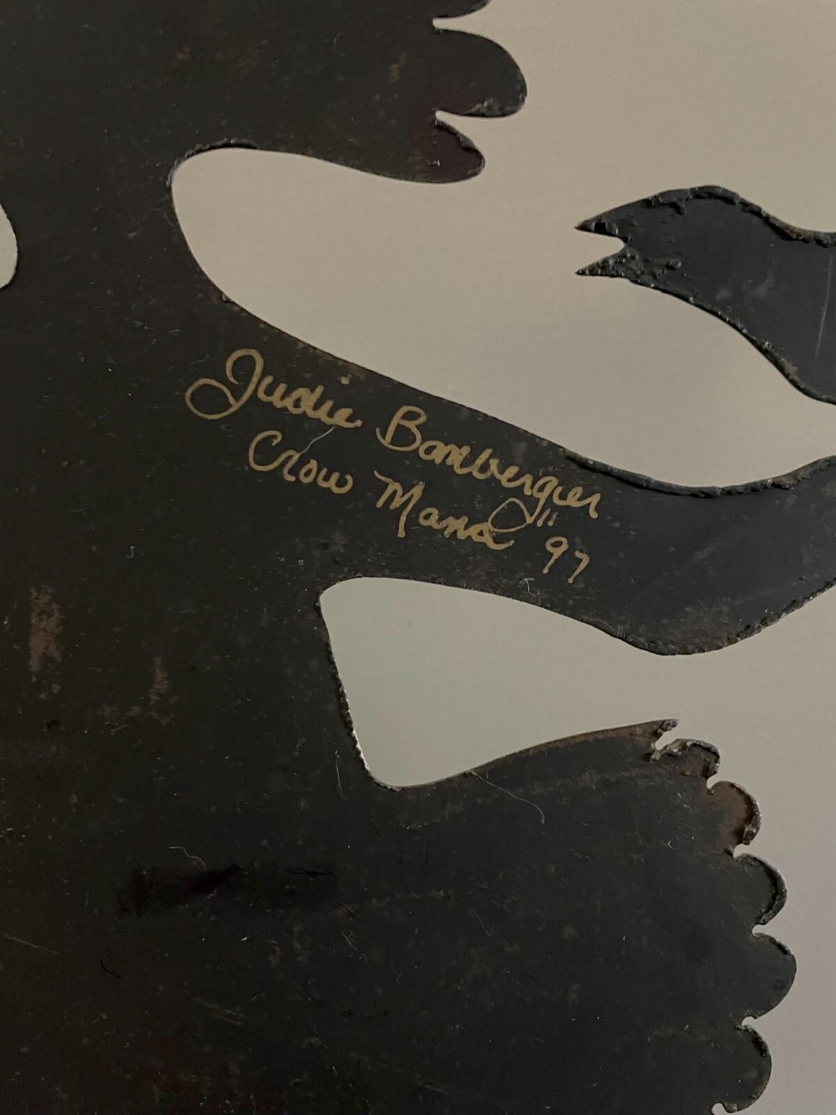 Collectible Judie Bomberger Cirque du Soleil Clown Crow Mama Metal Art ...