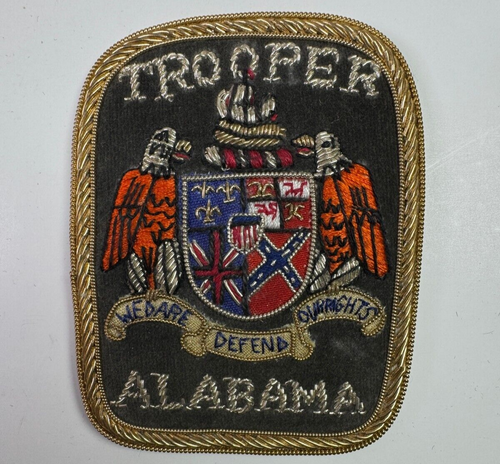 Alabama Trooper AL State Police 3.75" Bullion Patch | eBay