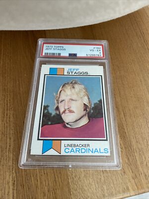 1973 Topps Football Card #182 Jeff Staggs RC ROOKIE PSA 4 | eBay