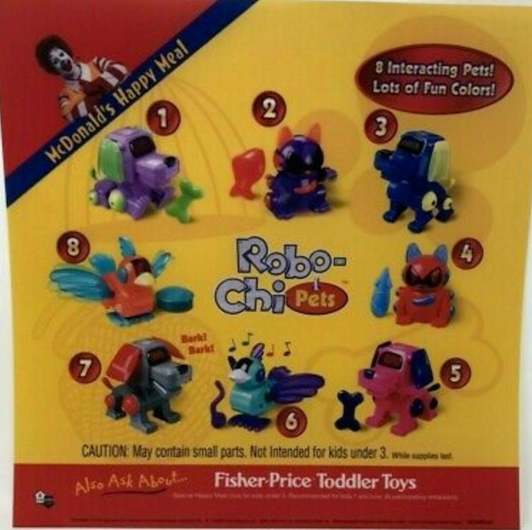 Robo-Chi Pets 2001 Happy Meal Toys Full Set | eBay