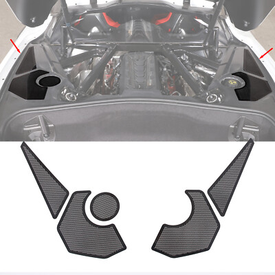 Black Stainless Engine Bay Side Panel Cover Plate Fits Corvette C8 ...