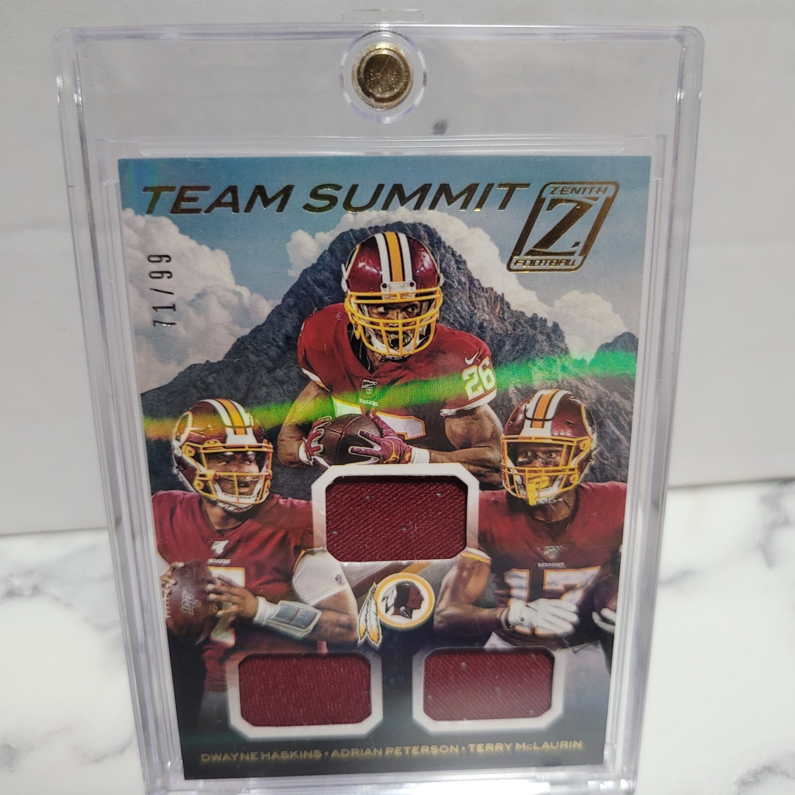 2020 Zenith Washington Team Summit Triple Patch Haskins Peterson ...