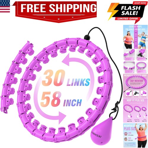 Weighted Hula Circle Hoops for Adults Weight Loss, Infinity Fit Hoop ...