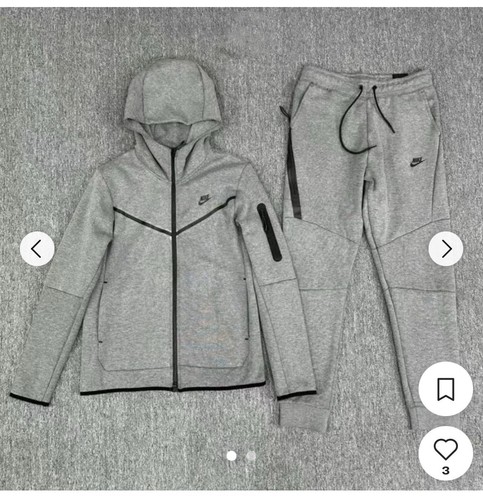 Nike Tech Fleece Full Zip Hoodie/Joggers SET FB7921-063 & FB8002-063 ...