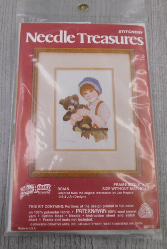 Stitchery Needle Treasures Jan Hagara Brian Cross Stitch Kit 00712 ...