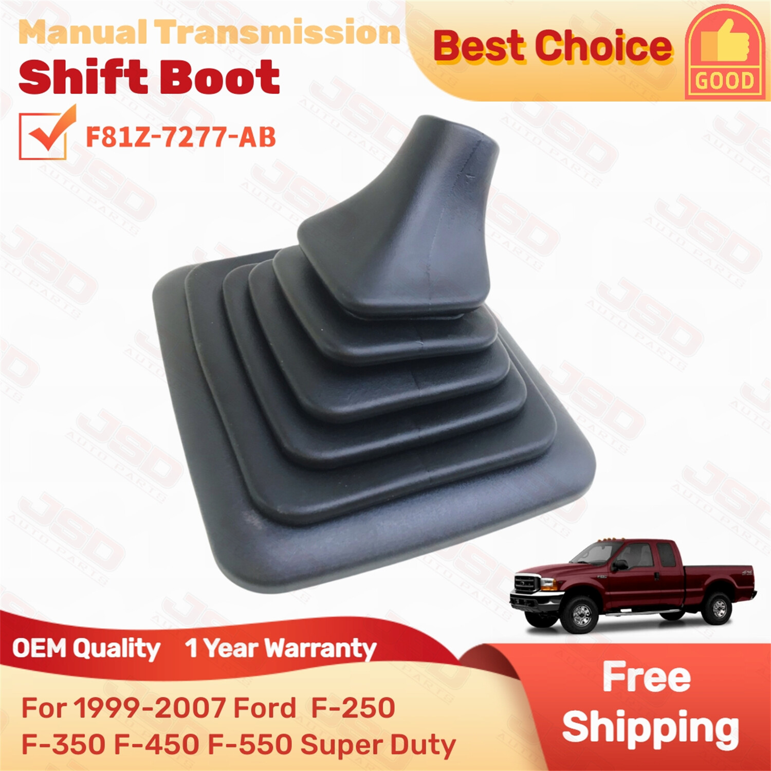 F81Z7277AB Manual Trans Gear Shift Boot Cover Fit Ford F250 F350 F550 ...