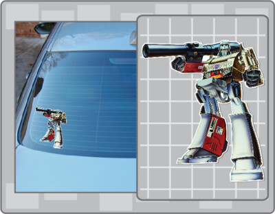 G1 MEGATRON Box Art Vinyl Decal #1 Car Truck Window Transformers ...