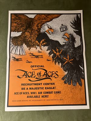 Ace of Aces WWI Air Combat Nova Games Majestic Eagle Recruitment Poster ...