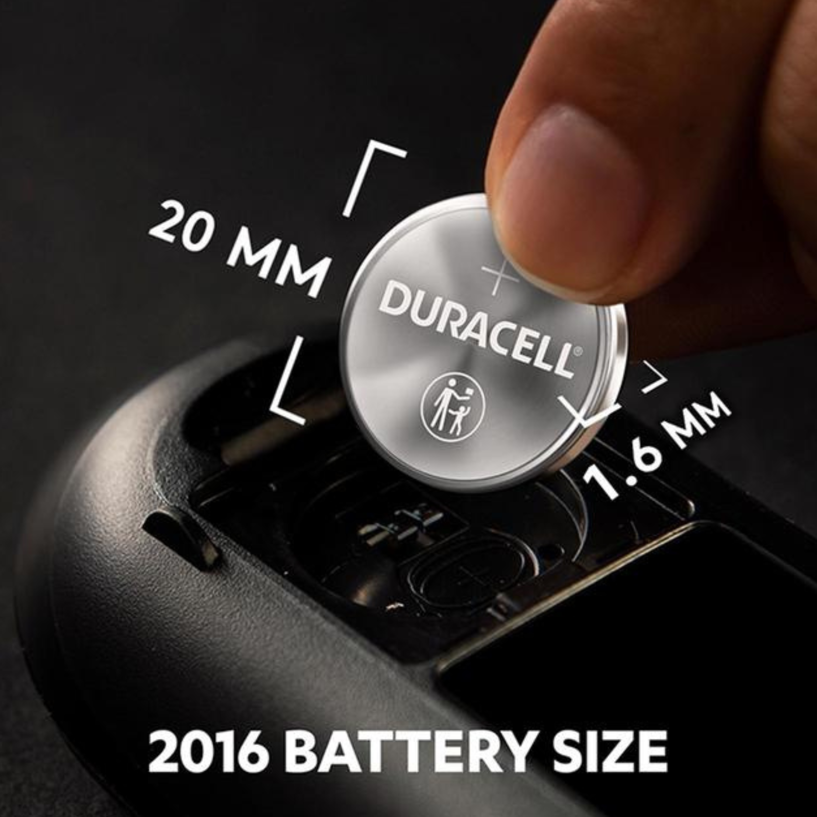 2 x Duracell CR2016 3V Lithium Coin Cell Battery DL2016 2016 With ...