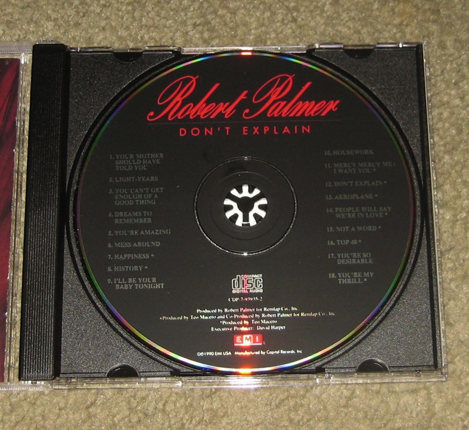Robert Palmer - Don't Explain (CD, 1990 EMI USA0 | eBay