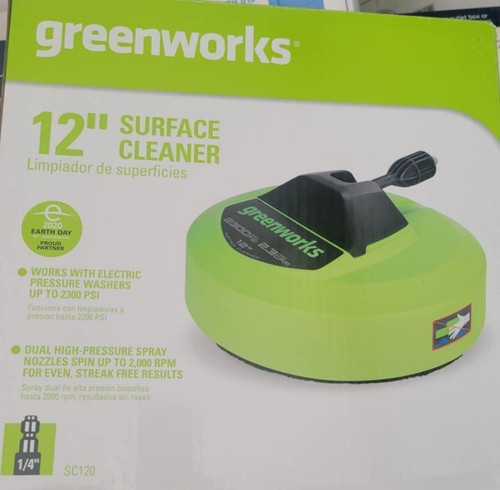 Greenworks 12 inch Pressure Washer Attachment Surface Cleaner NEW | eBay
