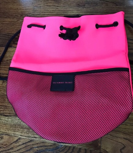 Victoria Secret Pink Brand New Drawstring Over The Shoulder Backpack ...