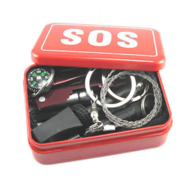 1 Set Outdoor Equipment Emergency Survival Kits Self-help SOS Box ...