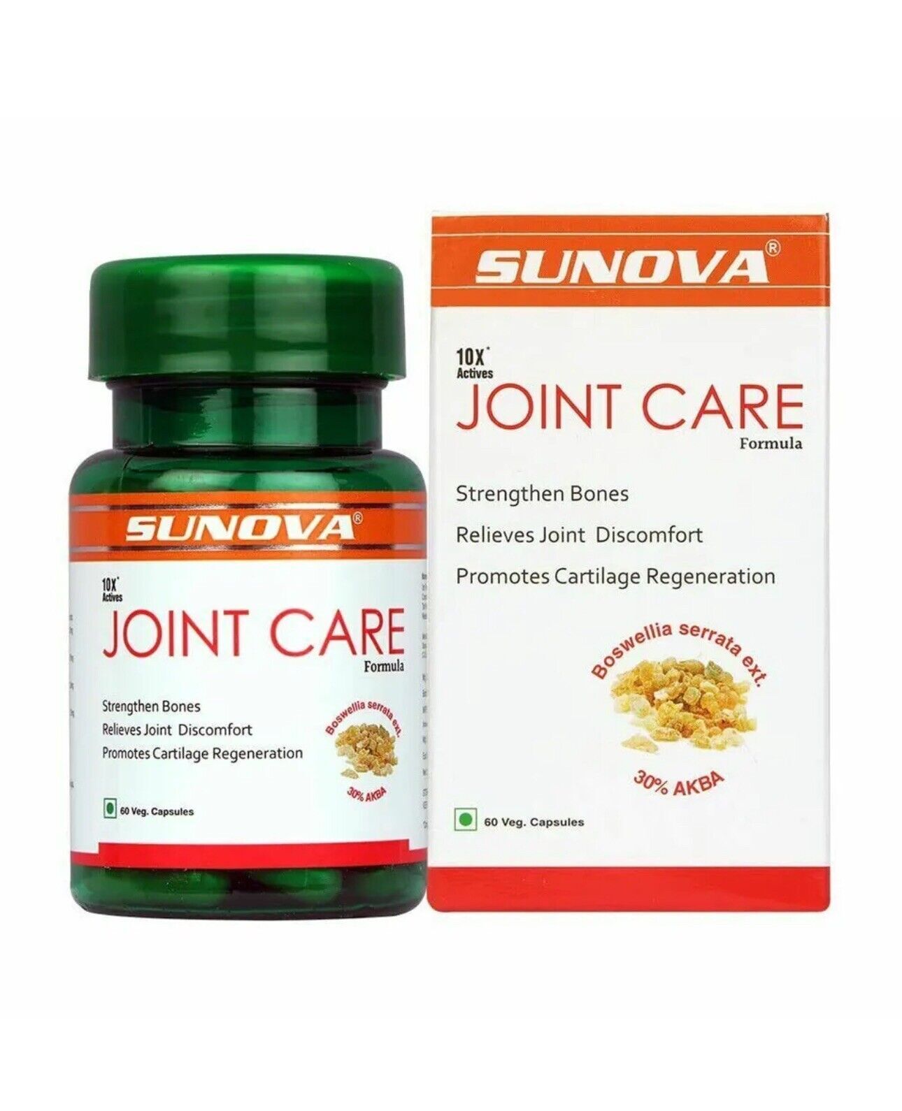 SUNOVA Joint Care Capsules For Joint Discomfort, Strengthen Bones - 60 ...