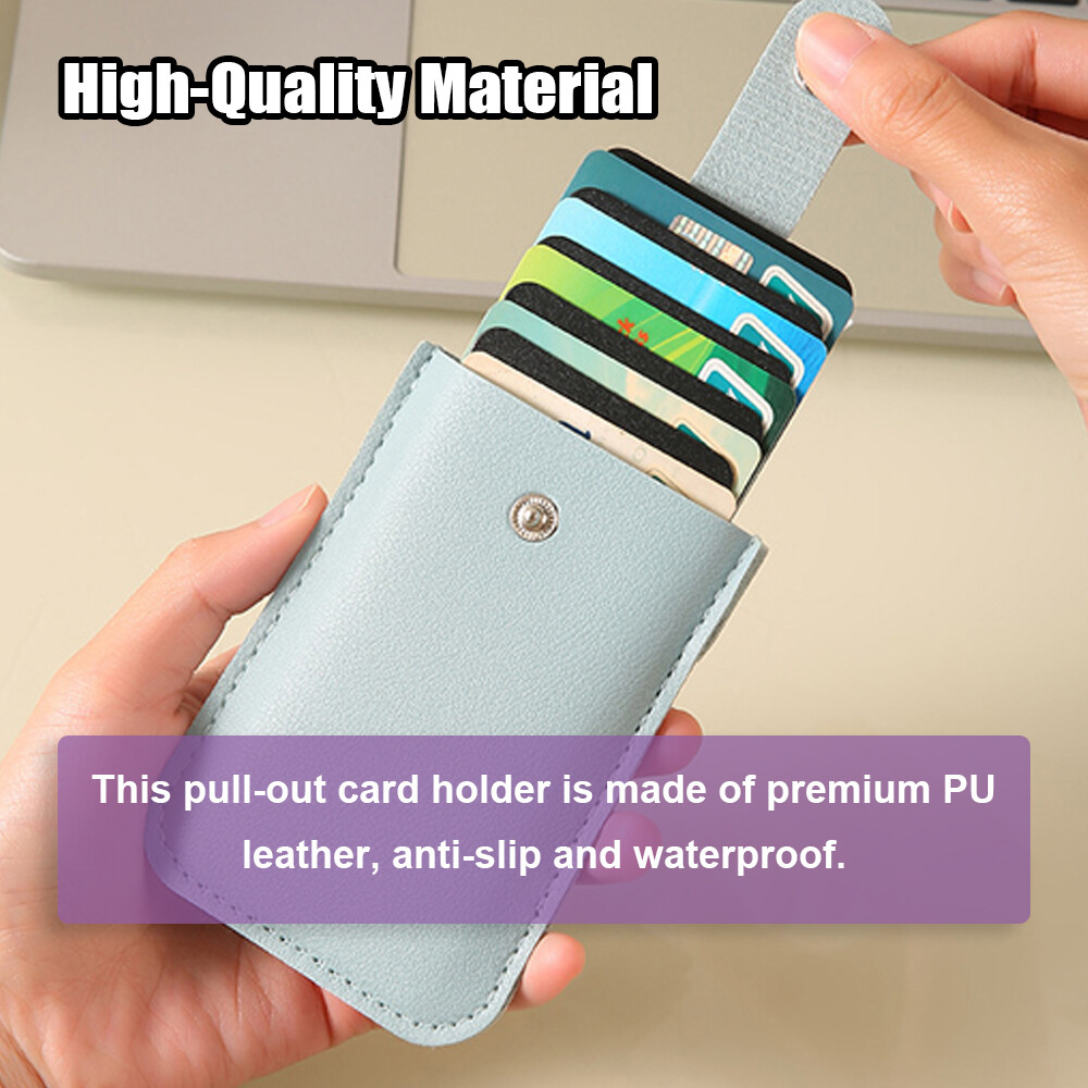 Stackable Pull-Out Holder Multi- Slots Credit Holder PU P8A3 | eBay