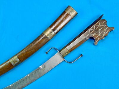 Antique Vintage Old North African Africa Nimcha Curved Sword w ...