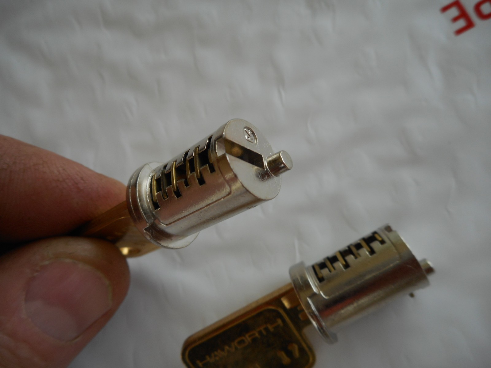 LOT OF 3 NEW HAWORTH LOCK CORES & KEYS SL SERIES Chrome SL - 19 | eBay