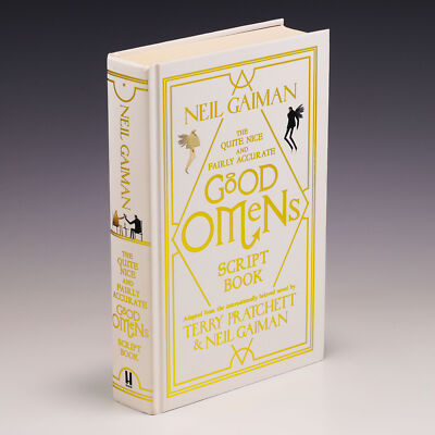 **Signed**; Quite Nice and Fairly Accurate Good Omens Script Book by ...