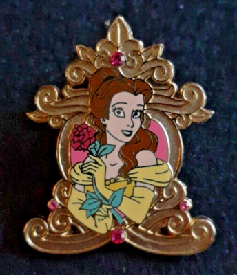 Disney Princess Pin Trading (4 Pin Booster Collection) Belle Pin~Pin ...