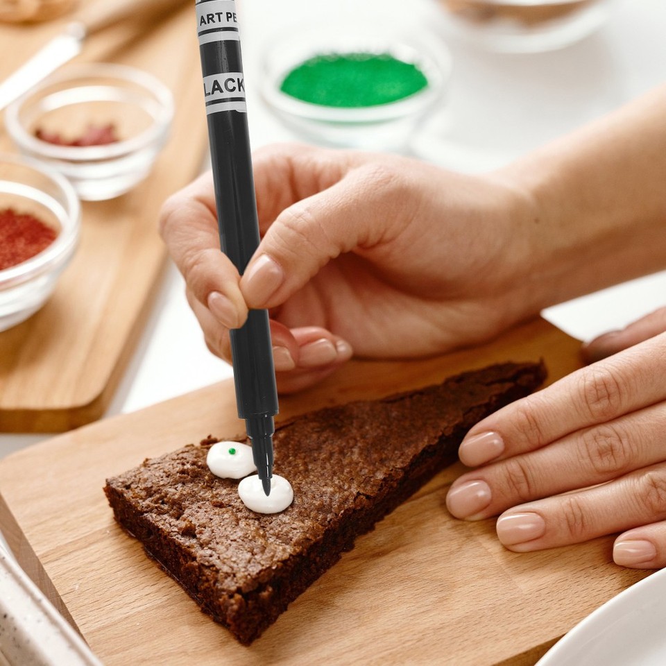 Edible Pen for Cookie Decorating Food Coloring Single Cake Black | eBay ...