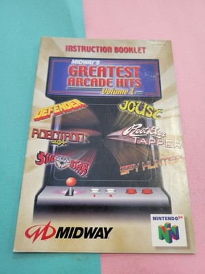 Midway's Greatest Arcade Hits Vol 1 | Nintendo 64 | Manual | eBay