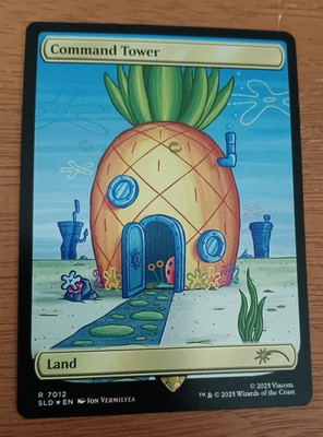 MTG ERROR Double Ink Hickey! - Command Tower - SpongeBob Secret Lair ...