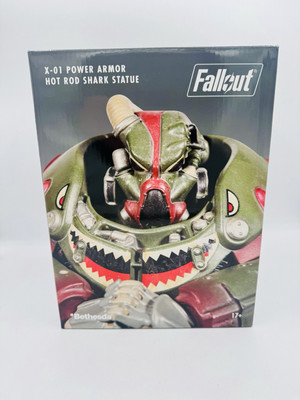 Fallout X-01 Power Armor Statue - Hot Rod Shark Edition - New | eBay