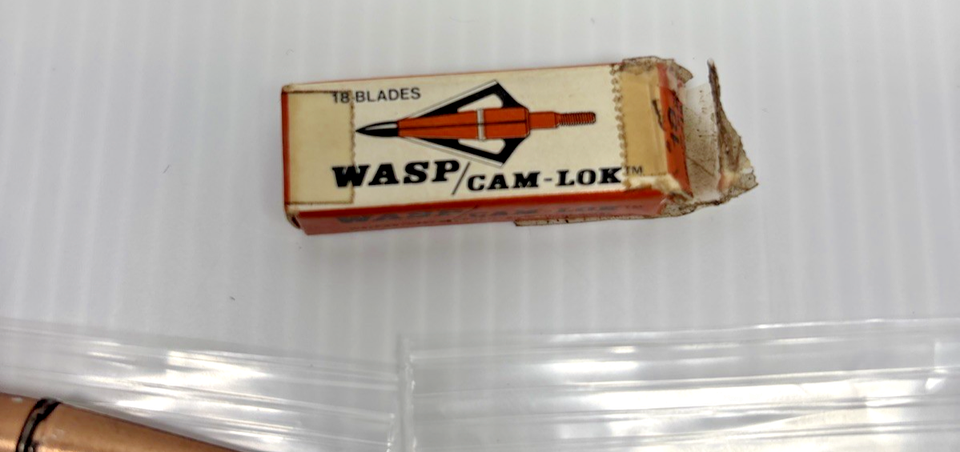Vintage Wasp Cam-Lock Broadhead Arrow Tips with Parts Sold as Parts ...