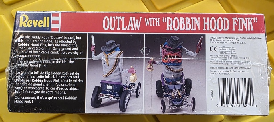 Revell Outlaw With Robbin Hood Fink Ed Big Daddy Roth Model Kit 1996 ...