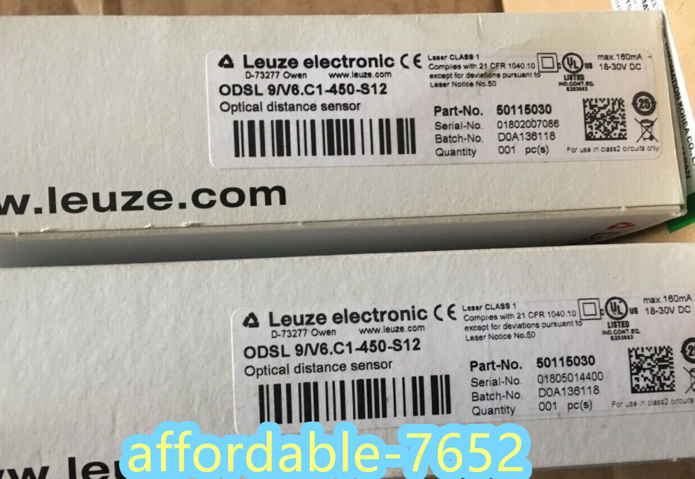 LEUZE ODSL 9/V6.C1-450-S12 Laser displacement sensor 50115030 New fast ...