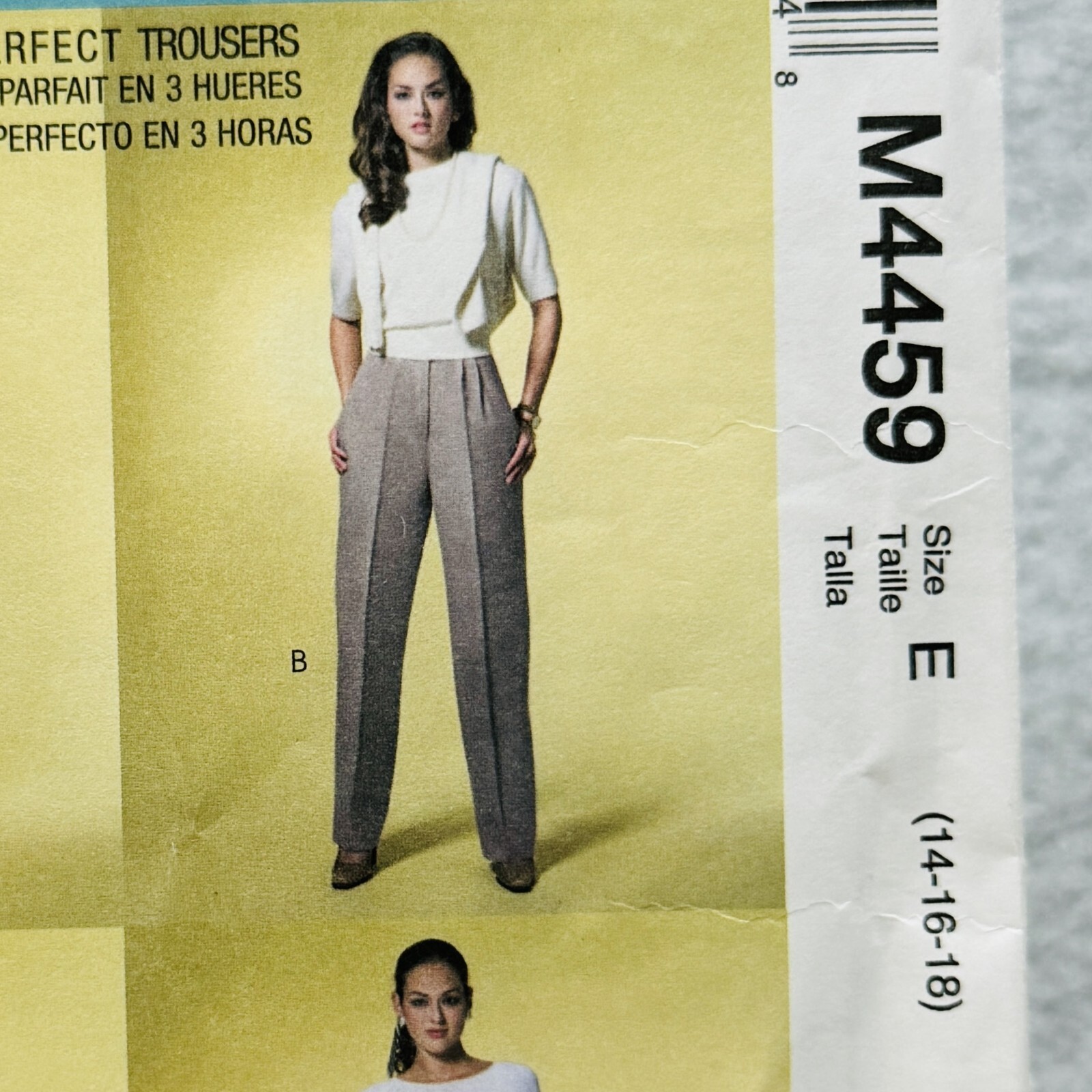 McCalls 4459 Pants or Capris Classic Fit Misses Size 14 18 Sewing ...
