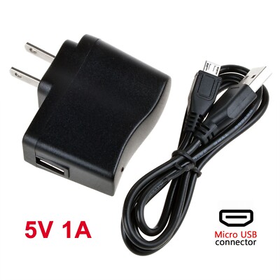 5V 1A AC Home Wall Power Charger Adapter for Ematic Tablet FunTab Mini ...