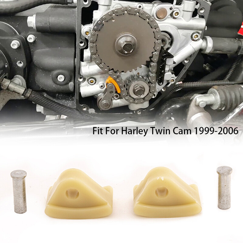 Fit For Harley Twin Cam Engine Timing Chain Tensioner Shoes + Pins Kit ...