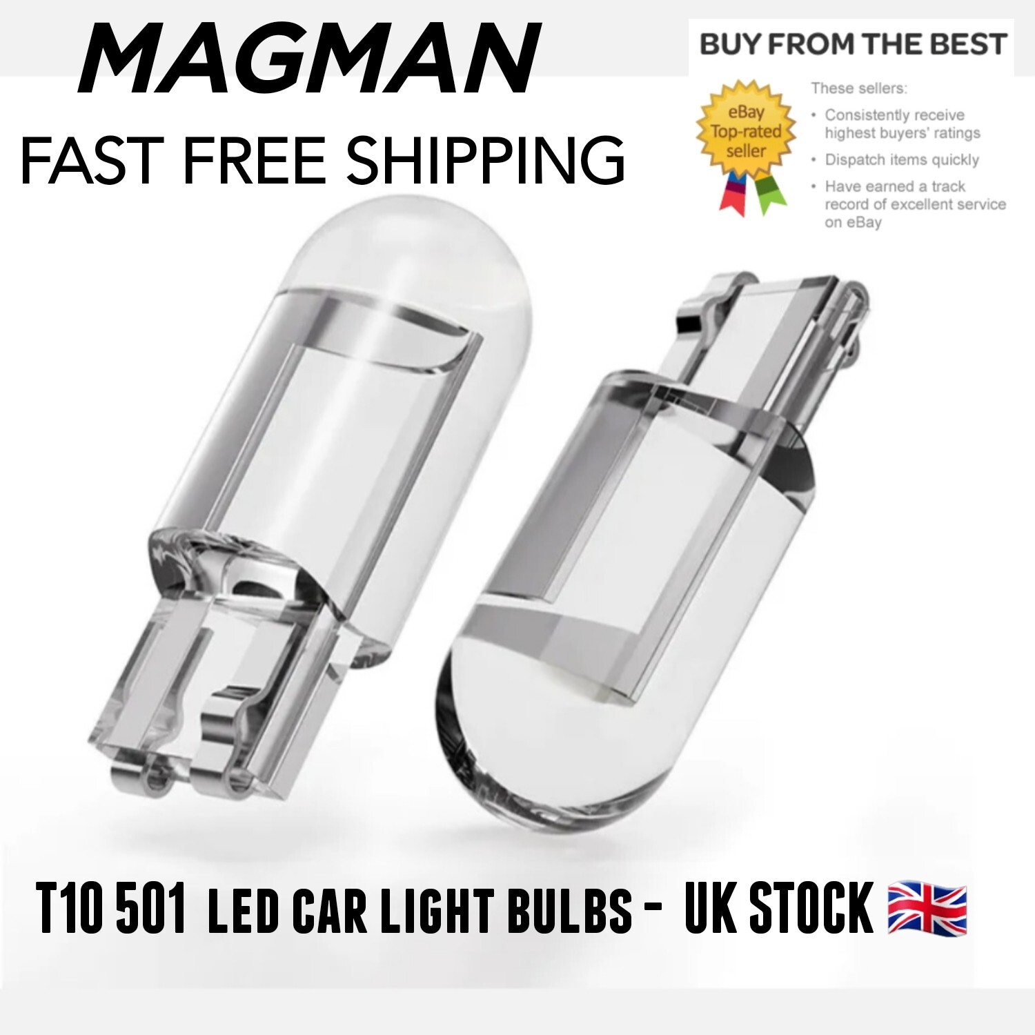 501 LED Bulb T10 W5W High Quaility Canbus Side Light Bulbs 💡 Various ...