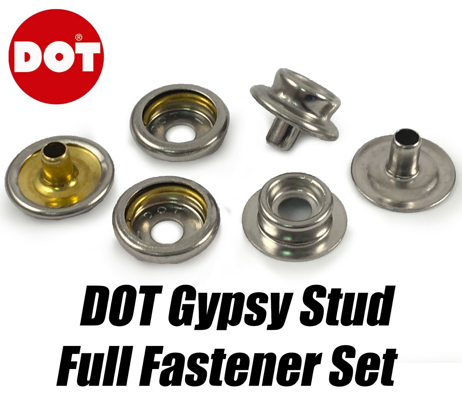 DOT Caps Sockets Gypsy Studs & Posts Fastener Set Boat Canvas Canopy ...