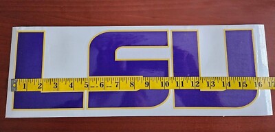 LSU Tigers Huge Car Window Weatherproof Vinyl Decal Free Shipping | eBay