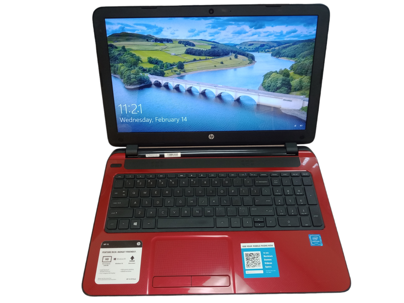 HP Notebook 15-f272wm 15.6" (500GB HDD, Intel Pentium, 2.16GHz, 4GB ...