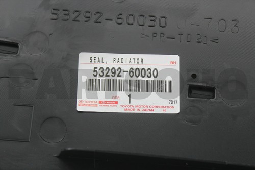 5329260030 Genuine Toyota SEAL, RADIATOR SUPPORT, UPPER 53292-60030 | eBay