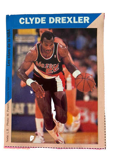 NBA STAR BASKET BALL ROOKIE CARD 1992 CLYDE 'THE GLIDE' DREXLER FRENCH ...