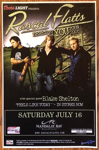 Rascal Flatts Poster Signed In Person 2005 | eBay