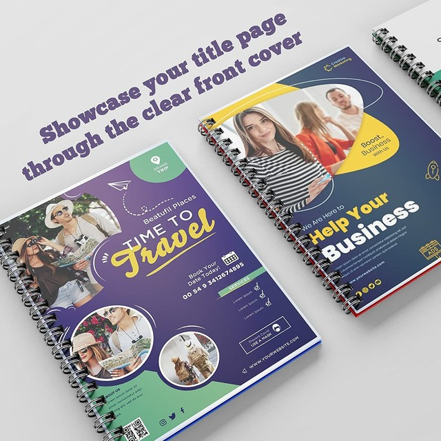 PERFORMORE 24 Pocket Spiral Project Organizer With 12 Dividers Folder ...